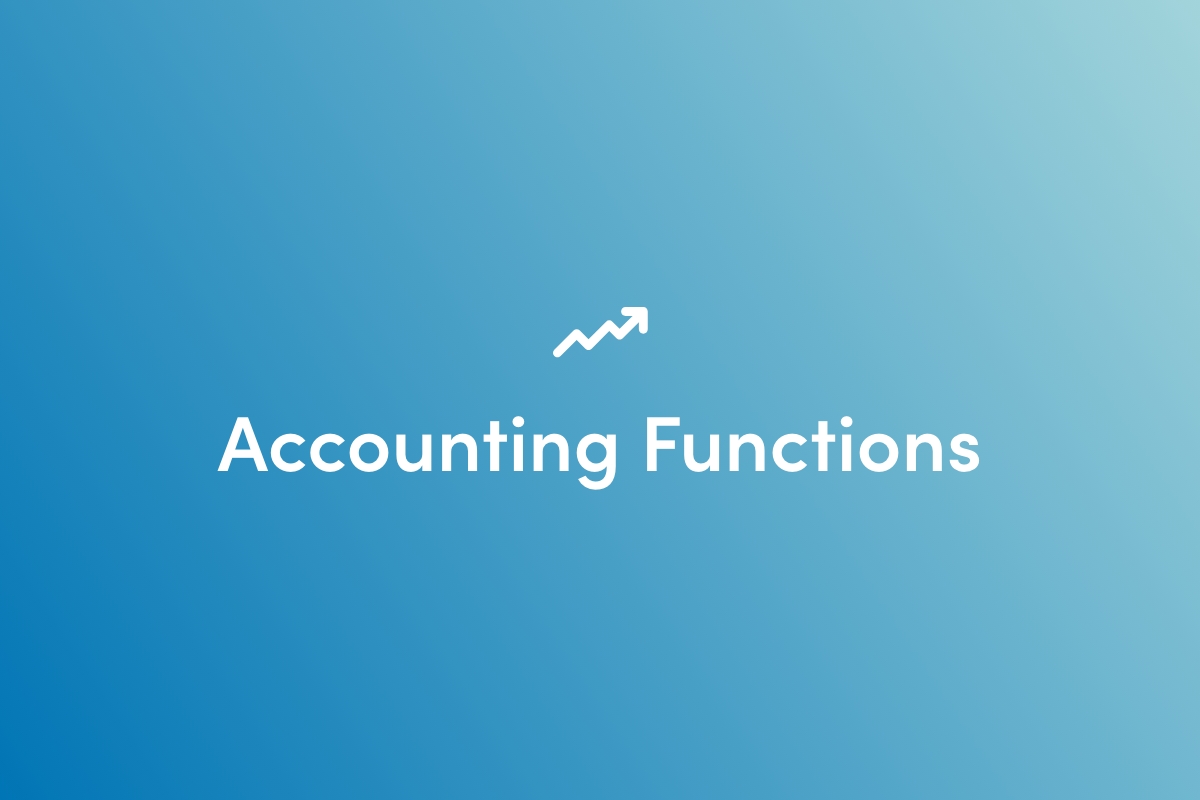 Accounting Functions | Bill One Academy